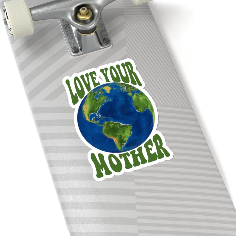 Love Your Mother Earth Sticker, Planet Earth Day Climate Change Cute W ...