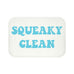 Squeaky Clean Bath Mat, Funny Turquoise Blue Non Slip Memory Foam Mat ...
