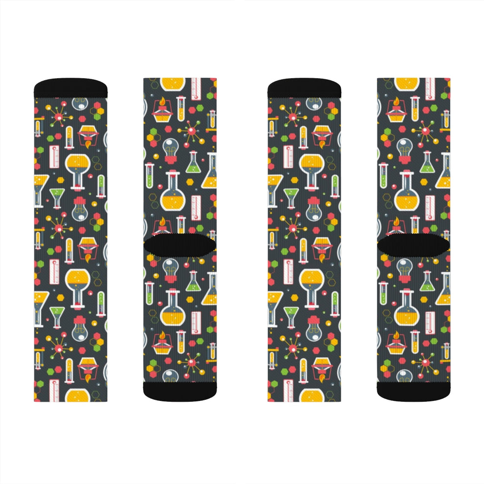 Chemistry Science Socks, 3D Printed Sublimation Lab Research School Wo ...