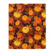 Pumpkins Fall Fleece Blanket, Autumn Leaf Thanksgiving Velveteen Throw ...