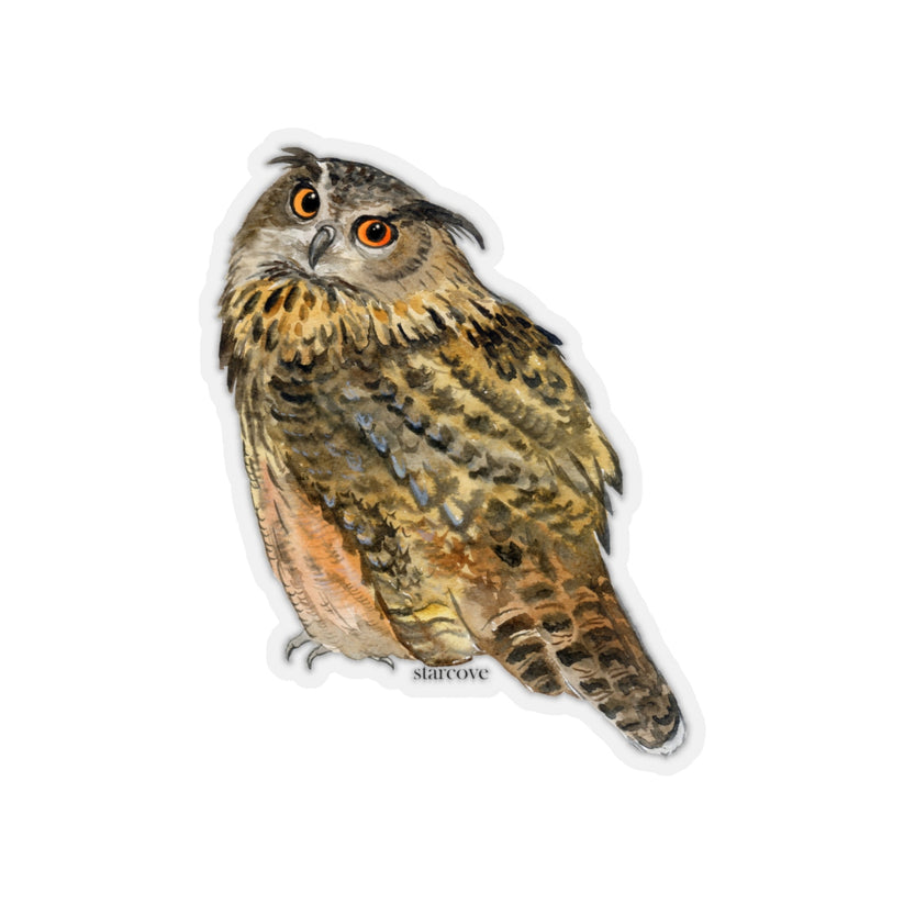 Owl Decal Stickers, Wildlife Ecology Bird Animal, stickers Laptop Viny ...