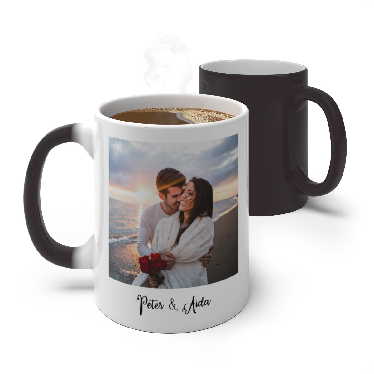 Custom Photo Color Changing Magic Mug, Valentines Day Gift for Him I L ...