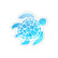 Ocean Sea Turtle Vsco Sticker, Beach Wave Watercolor Blue Laptop Vinyl ...