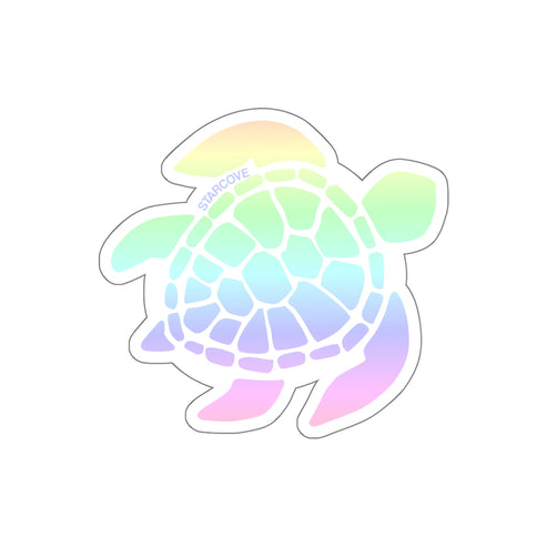 Pastel Sea Turtle Sticker, Rainbow Ocean Vsco Laptop Vinyl Cute Waterp ...