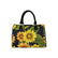 Sunflower Purse, Flower Floral Art Print Handbag Canvas and Leather Ba ...