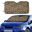 Leopard Print Windshield Sun Shade, Animal Cheetah Car Accessories Aut ...