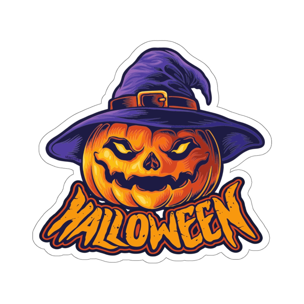 Halloween Sticker, Pumpkin Jack O Lantern Party Laptop Decal Vinyl Wat ...