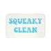 Squeaky Clean Bath Mat, Funny Turquoise Blue Non Slip Memory Foam Mat ...