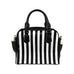 Black and White Striped Purse Handbag, Pinstripe Stripes Vertical Prin ...