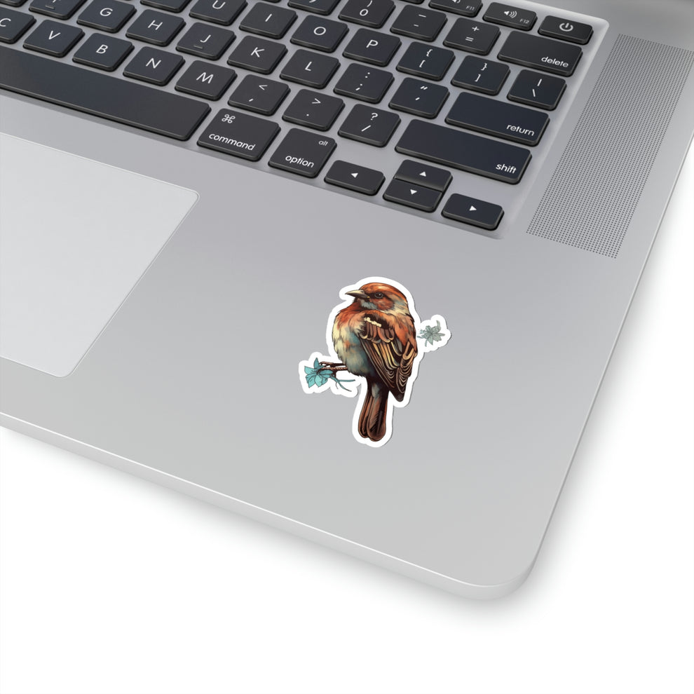 Sparrow Sticker, Bird Animal Laptop Decal Vinyl Cute Waterbottle Tumbl ...