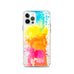 Colorful Paint Splatter iPhone 15 14 13 12 Pro Max Clear Case Abstract ...