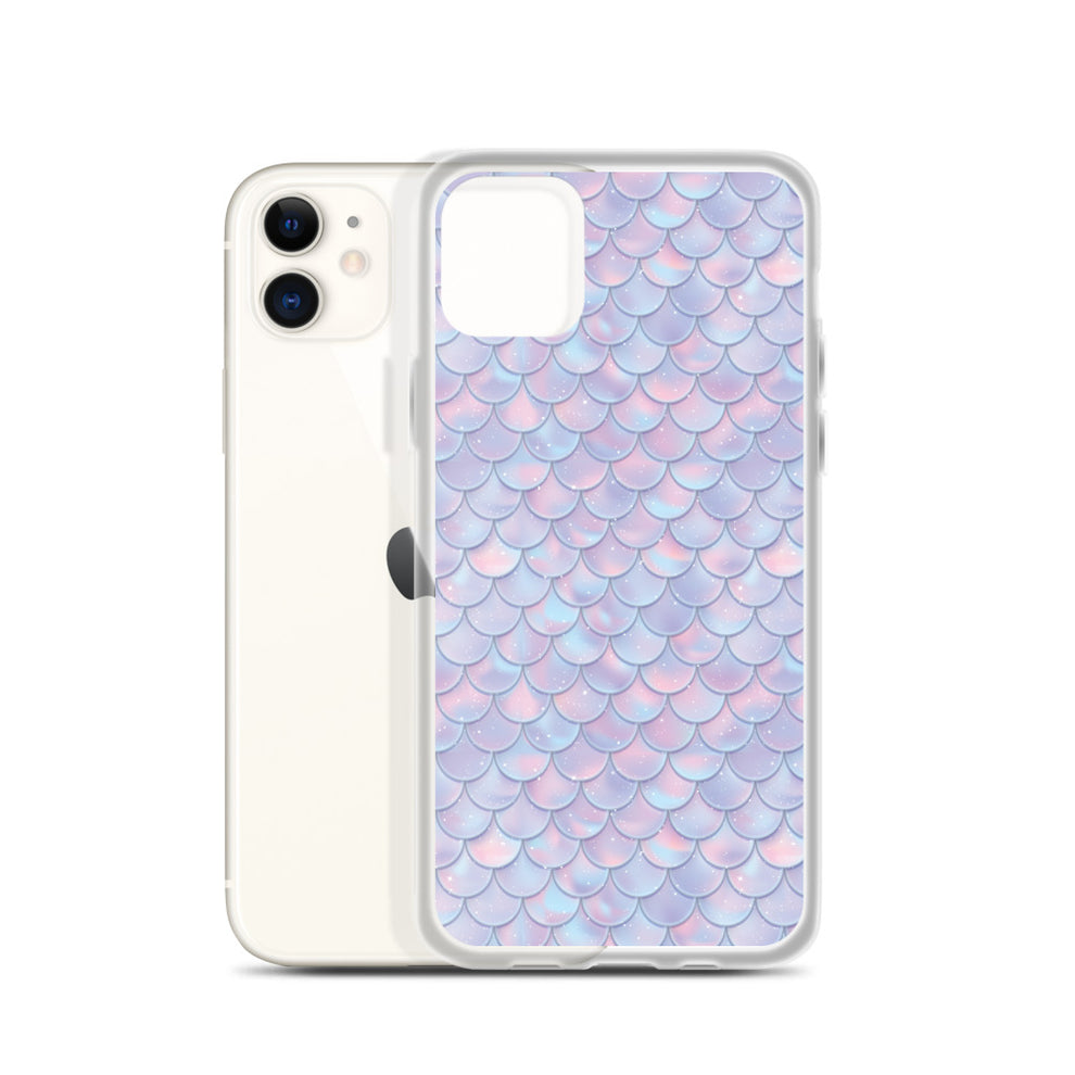 Mermaid iPhone 16 15 14 13 12 Case Pro Max, Scales Tail Pastel Pink Pr ...